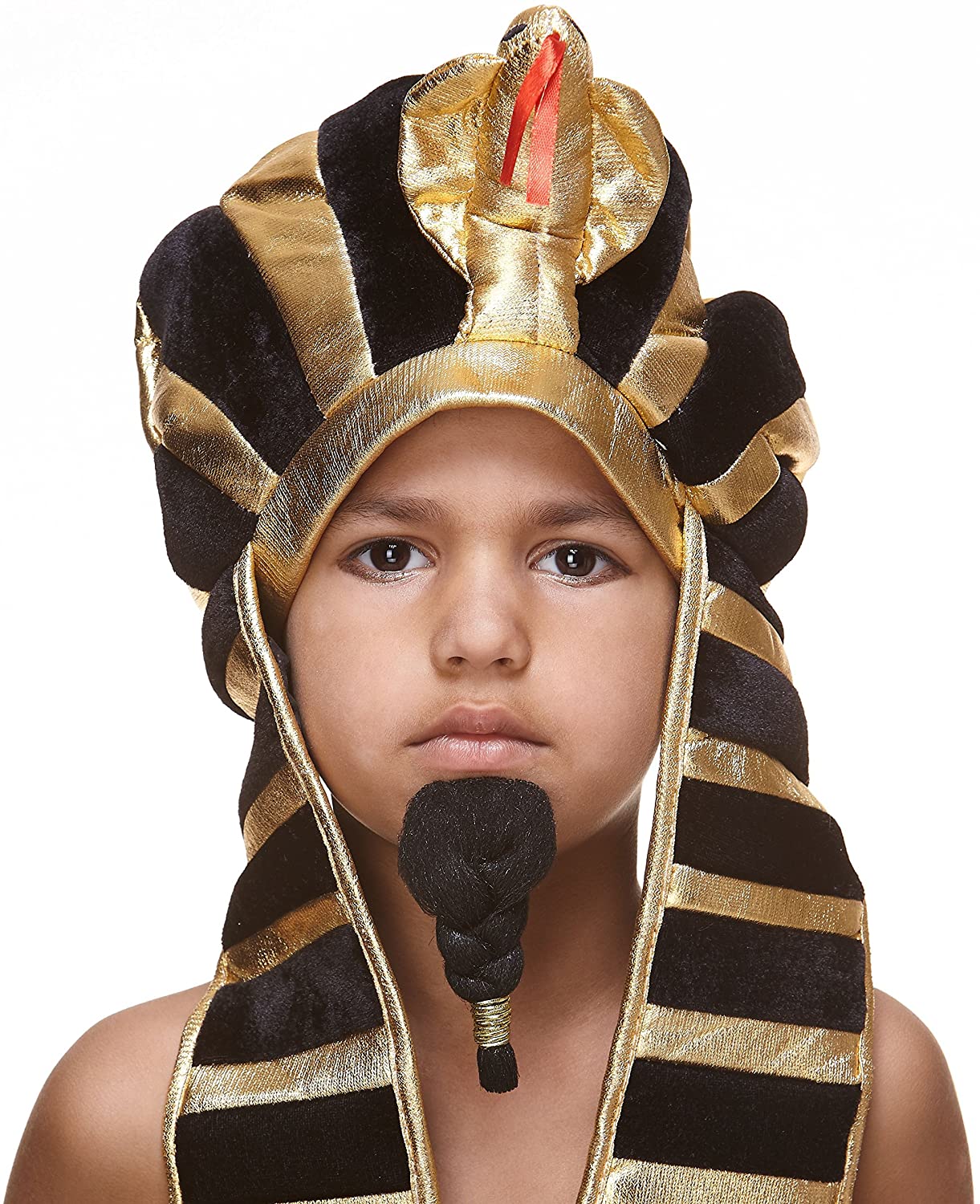 Mustaches Self Adhesive, Novelty, Small Pharaoh Fake Beard, Black Color ...