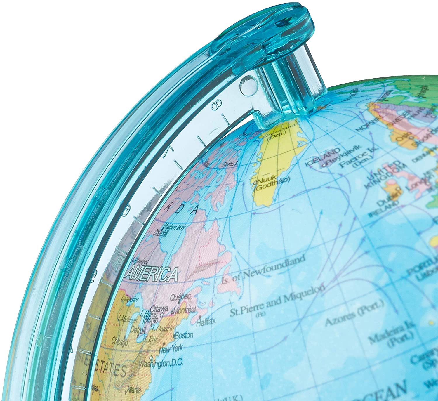 Relaxdays Globe Savings Box, HxWxD: 16.5 x 14 x 14 cm, World Money Box ...