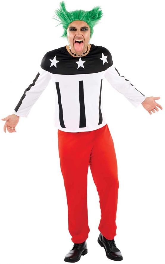 Mens 90s Rave Starter Costume Mens 1990s Fun Dance Music Singer Outfit ...
