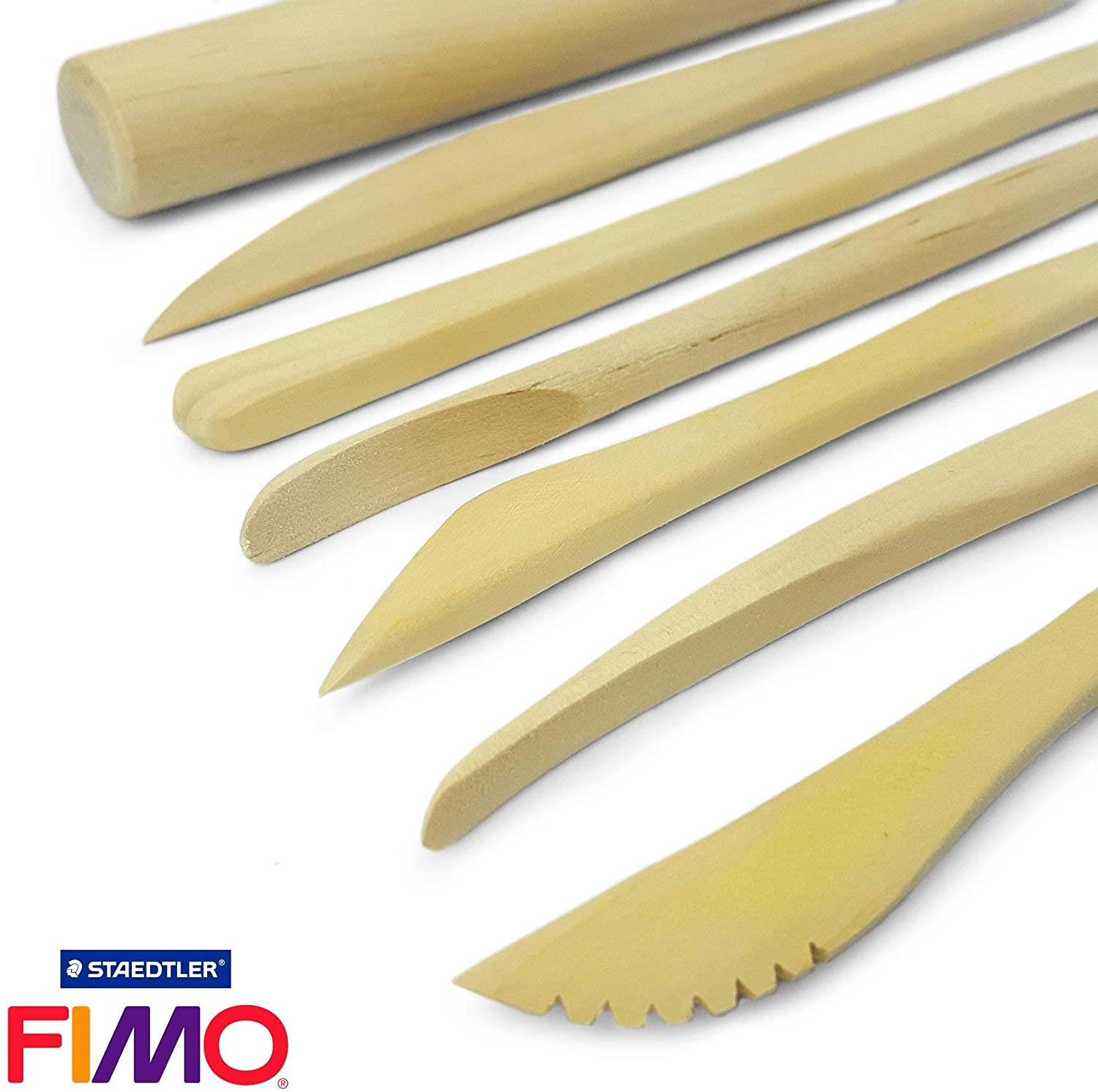 FIMO Soft Modelling Clay Professional Set -12 x 57g + 7 Pro Moulding ...