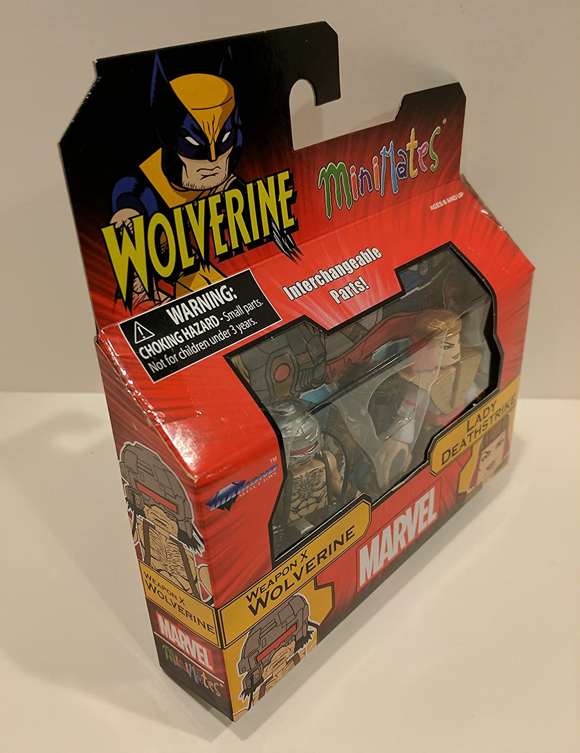 Art Asylum Marvel Wolverine Weapon X & Lady Deathstrike MiniMates ...