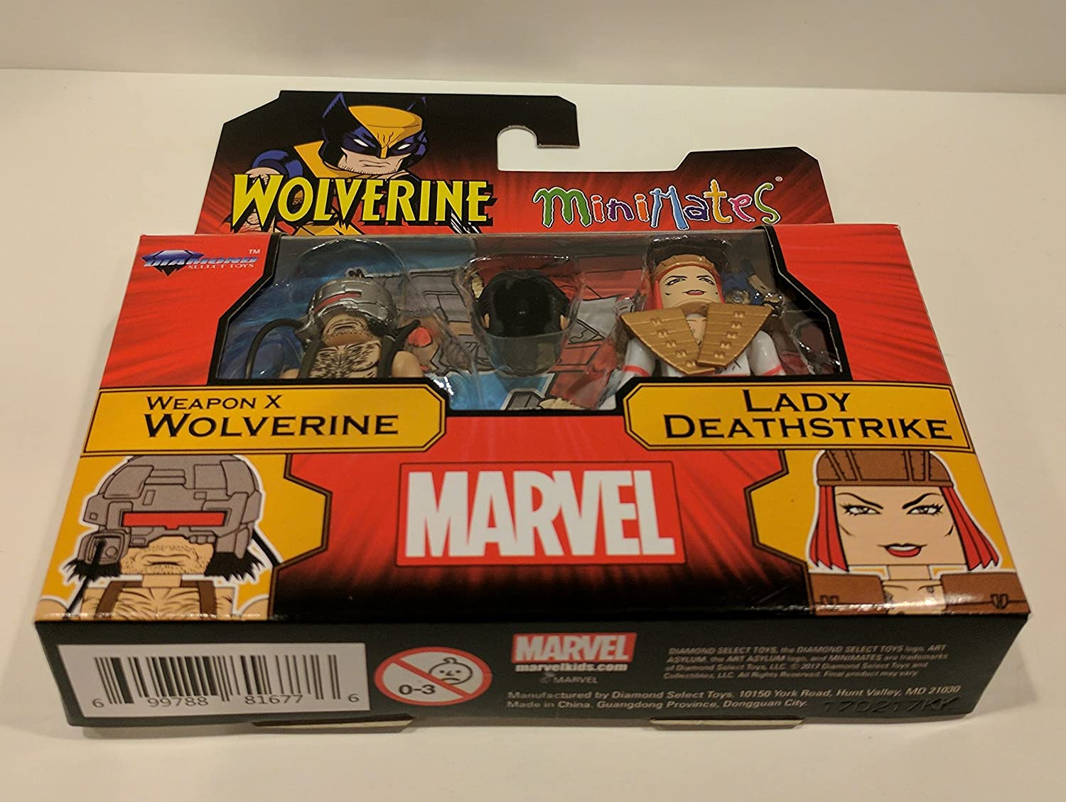 Art Asylum Marvel Wolverine Weapon X & Lady Deathstrike MiniMates ...