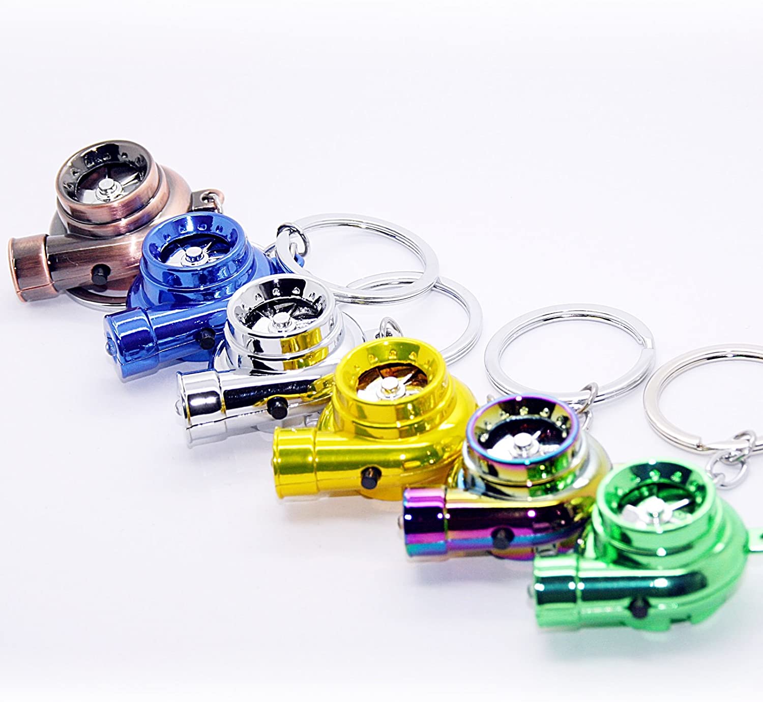 Electric Turbocharger Key Fob with Sound & Light – Chrome Metal Keyring ...