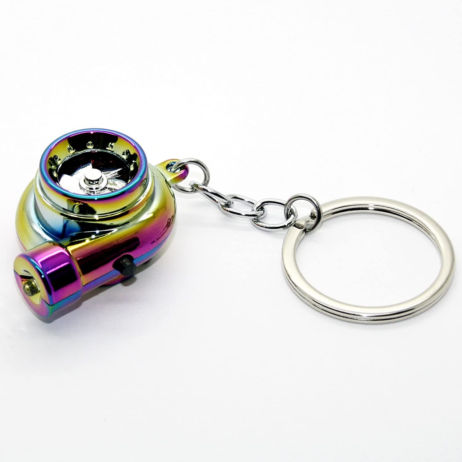 Electric Turbocharger Key Fob with Sound & Light – Chrome Metal Keyring ...