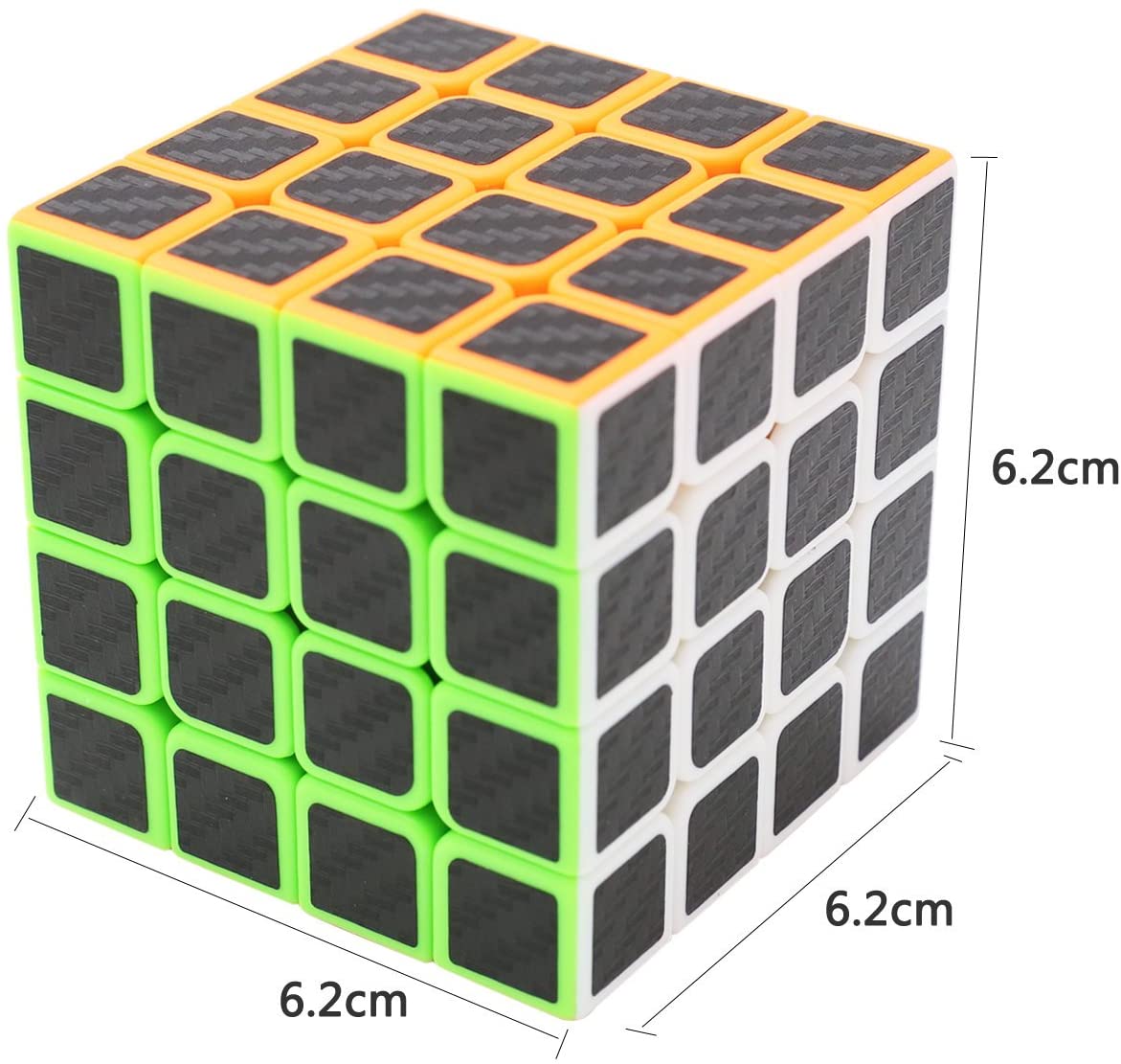Coolzon Magic Cube Set Speed Puzzle Cubes 4 Pack 2x2x2 + 4x4x4 ...