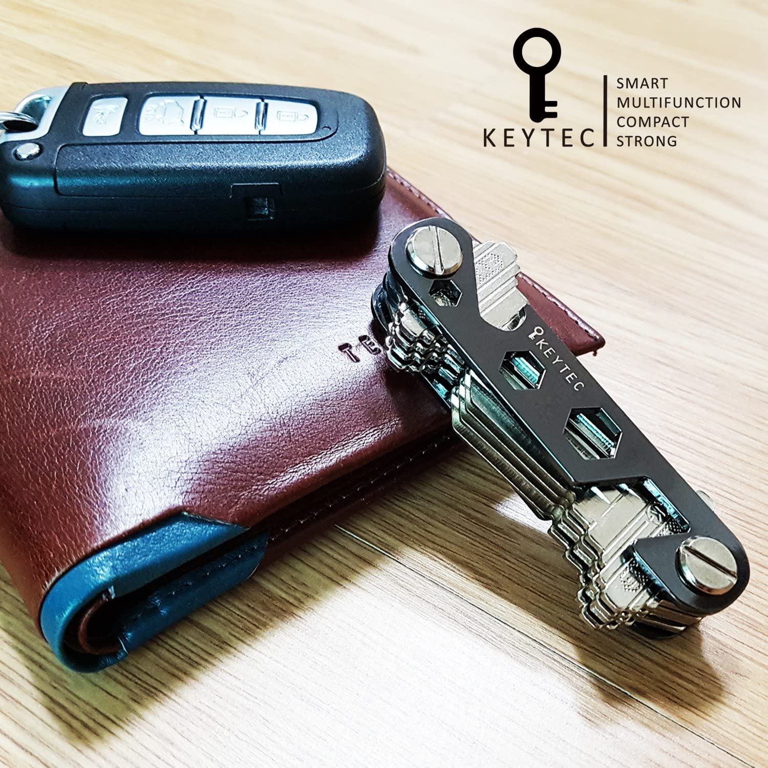 Compact Key Organizer by KEYTEC (12-16 Keys) – Premium Key Holder with ...