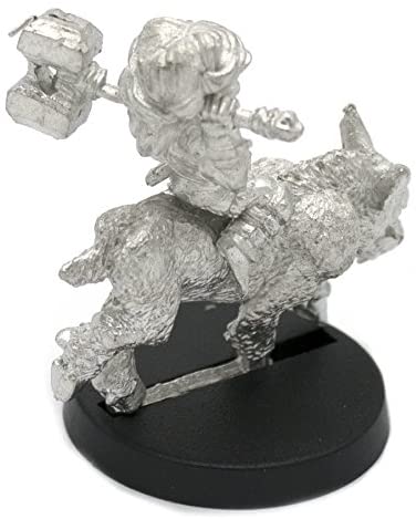 Stonehaven Halfling Berserker on Boar Mount Miniature Figure for 28mm ...