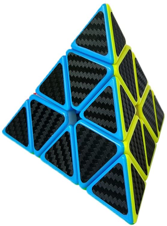 Wings of wind – Pyraminx Speed Magic Cube Carbon Fiber Sticker Cube 3×3 ...