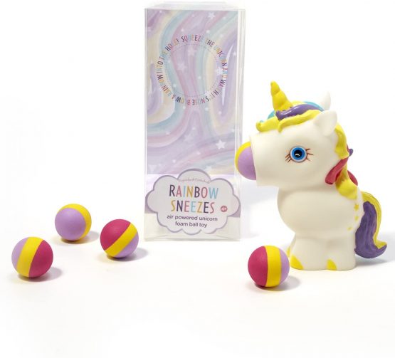 Two’s Company Gift Box-PVC/EVA Rainbow Sneezes Unicorn Air Powered ...