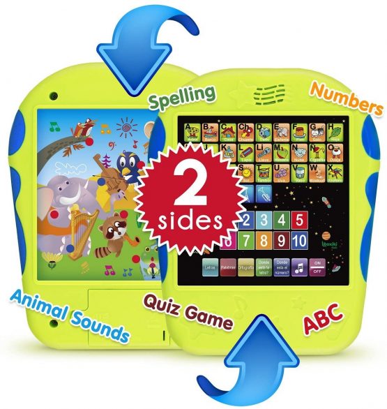 Boxiki kids Spanish Learning Tablet Educational Toy – Touch-and-Learn ...