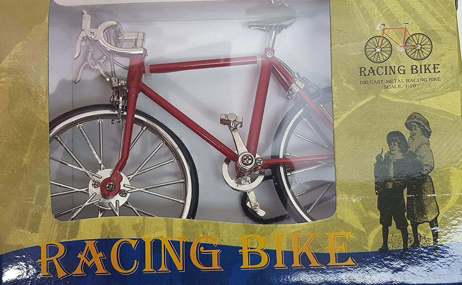 Miniature Bicycle Model Metal Racing Bike Red – TopToy