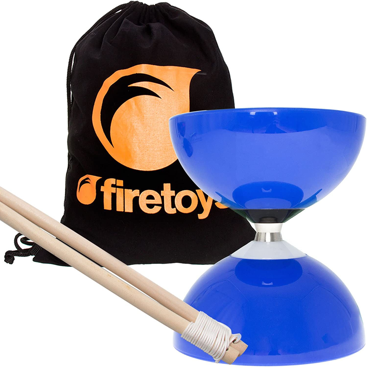 Juggle Dream Blue Carousel – Fast Bearing Diabolo Set, Hardwood Diablo ...