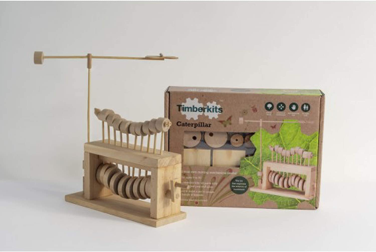TIMBERKITS Caterpillar Automata Mechanical Wooden Puzzle-Model ...