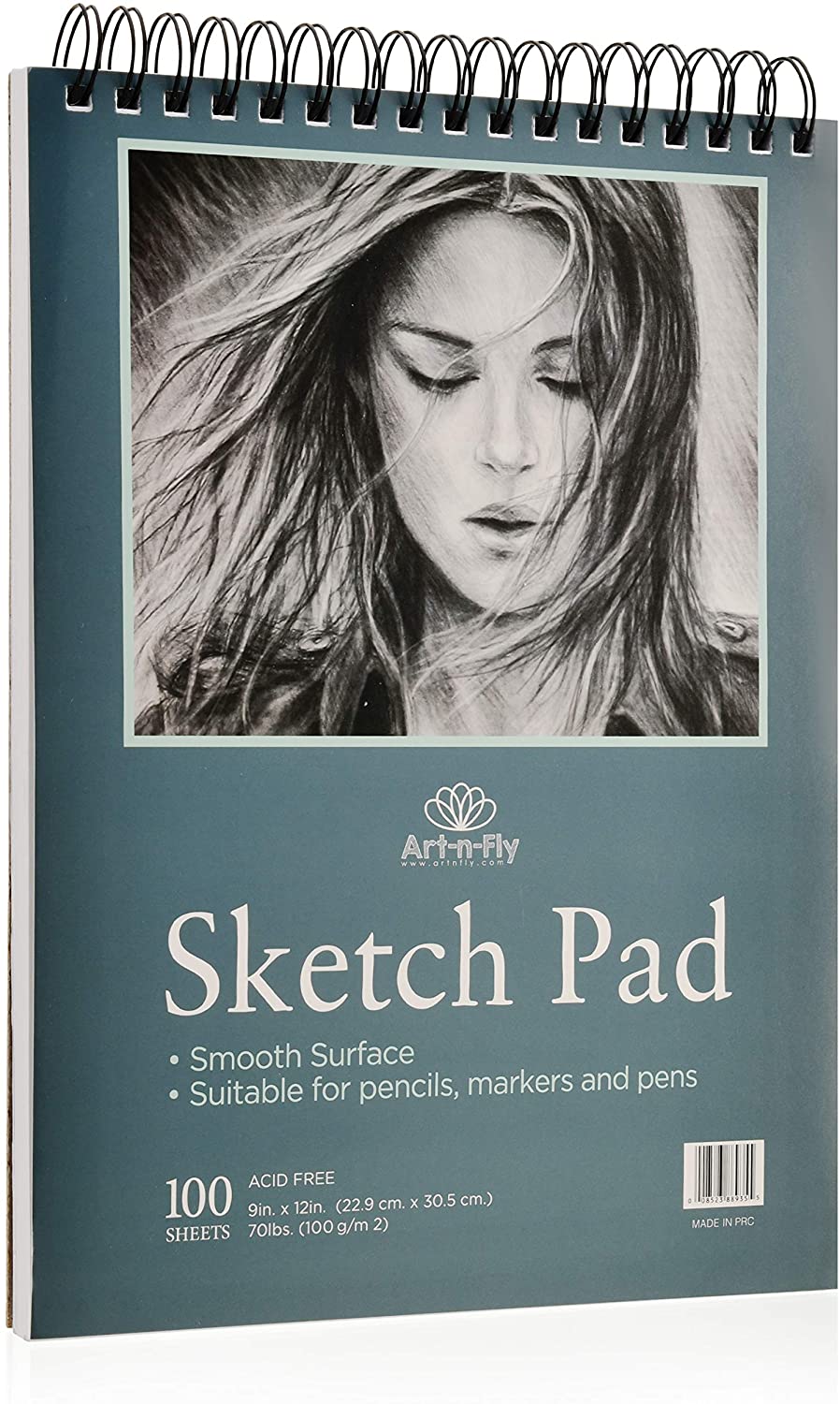 100 Sheets A4 Smooth Texture Sketchpad for Drawing Pencils Pens Markers ...
