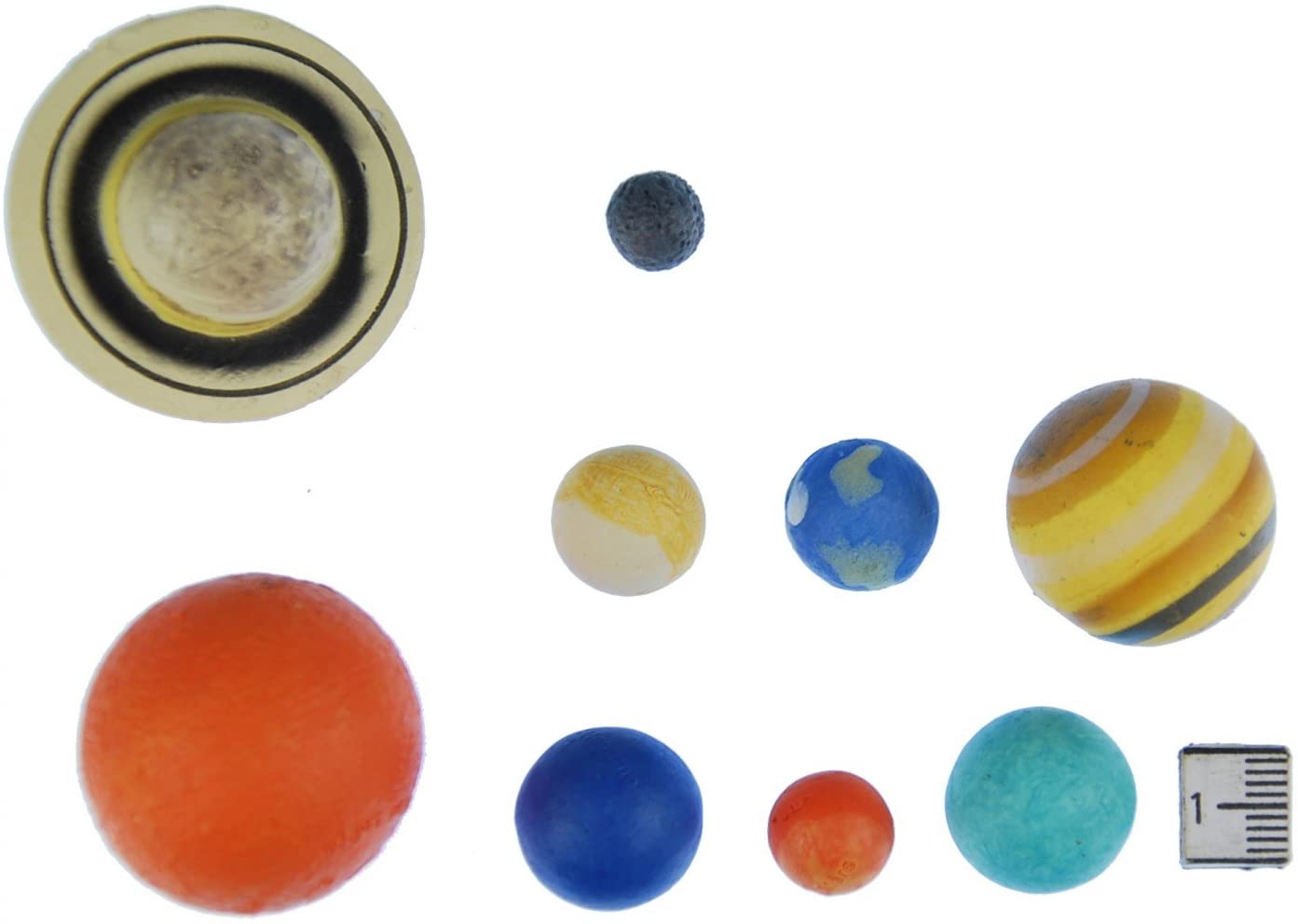 Miniblings 9 pcs Planet Figure Figures figurines Monoblocks Rubber ...