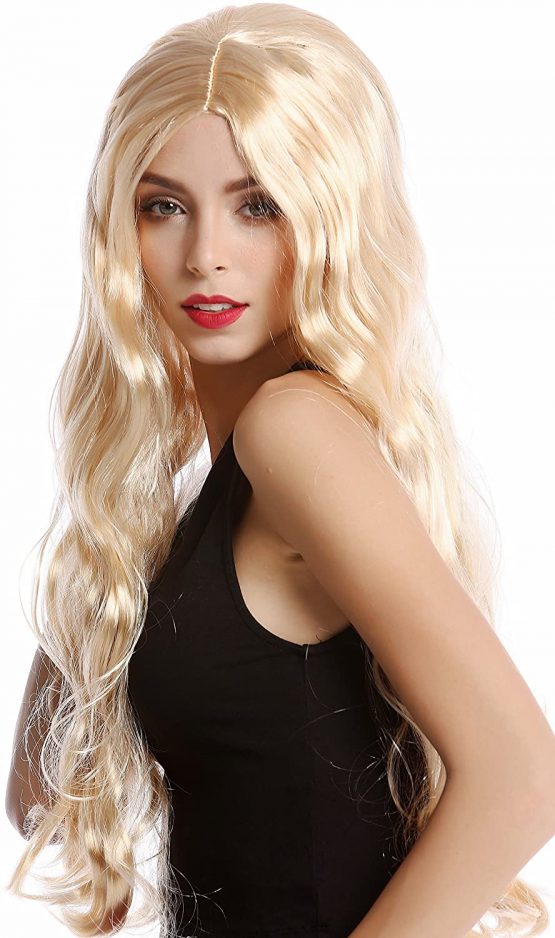 WIG ME UP – 91392-ZA02 Lady Party Wig Halloween very long wavy light ...