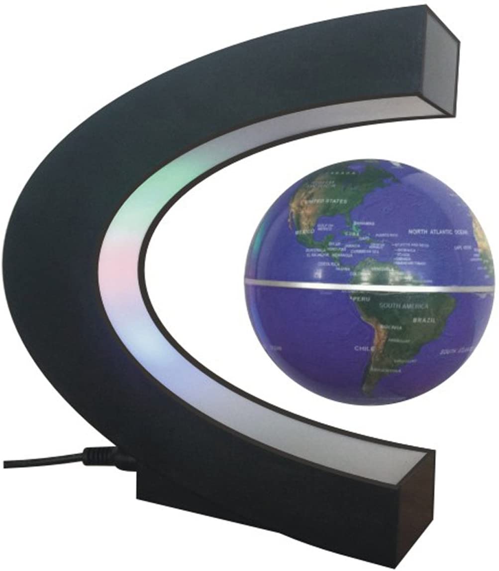 koiiko C Shape Rotating Magnetic Levitation Levitation Floating Globe ...