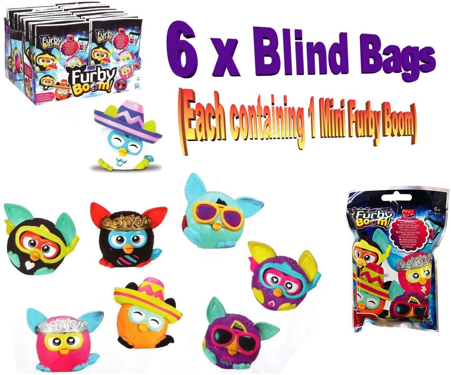 Furby 6 x Boom Mini Figures (6 Individual Blind Bags) – TopToy