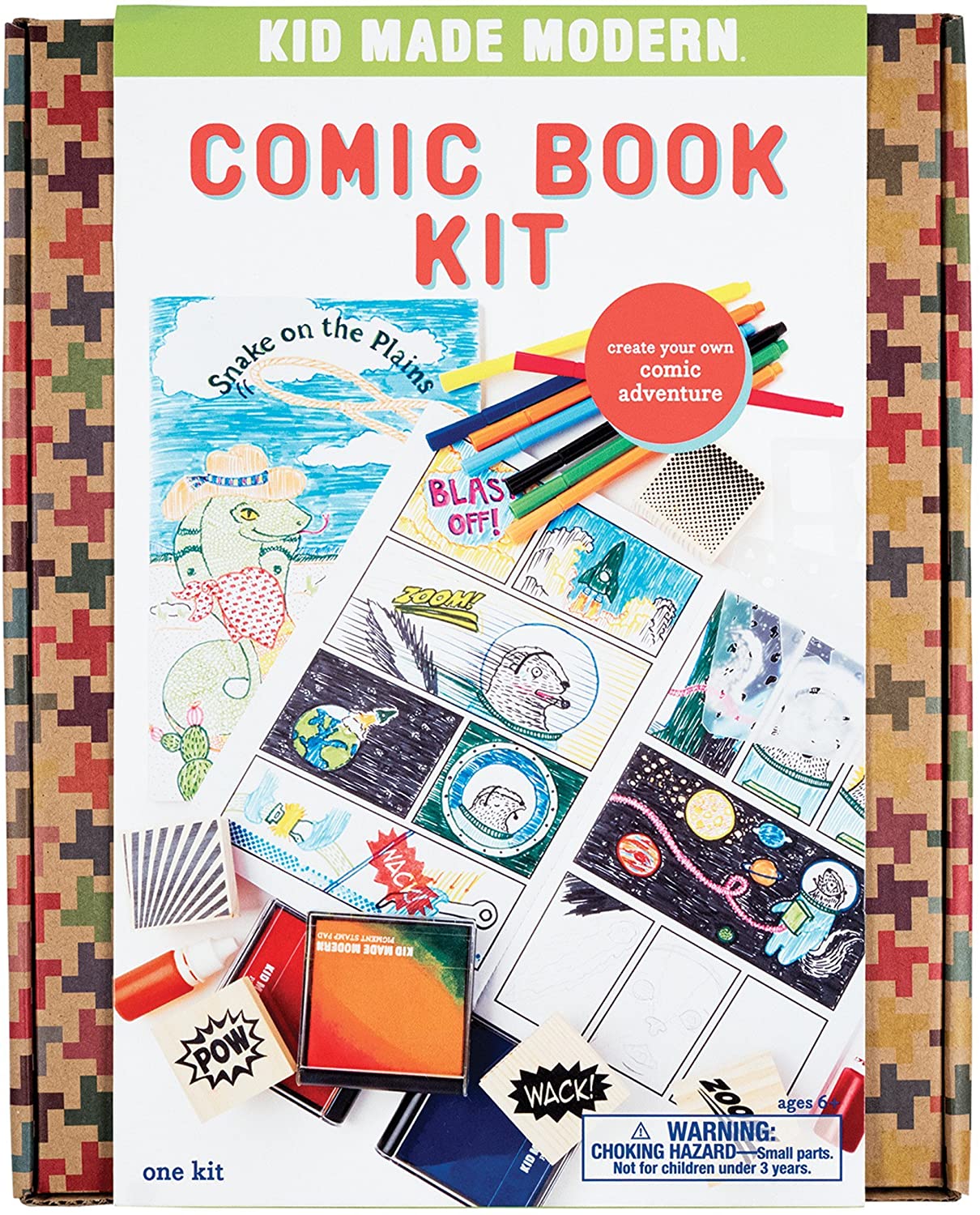 Kid Made Modern K006 Comic Book Kit Childrens Craft, Multi – TopToy