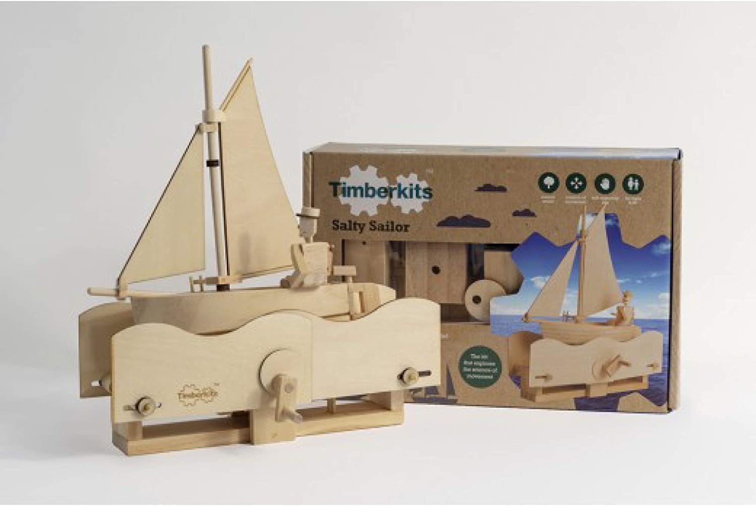 Timberkits Salty Sailor Automata Mechanical Wooden Puzzle-Model ...