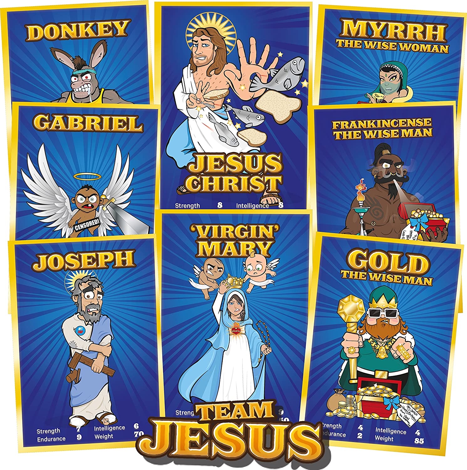 Santa VS Jesus – The Epic Party Card Game – Easy to Play Fun Challenges ...