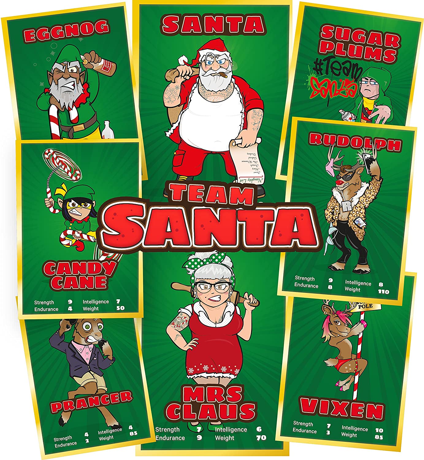 Santa VS Jesus – The Epic Party Card Game – Easy to Play Fun Challenges ...