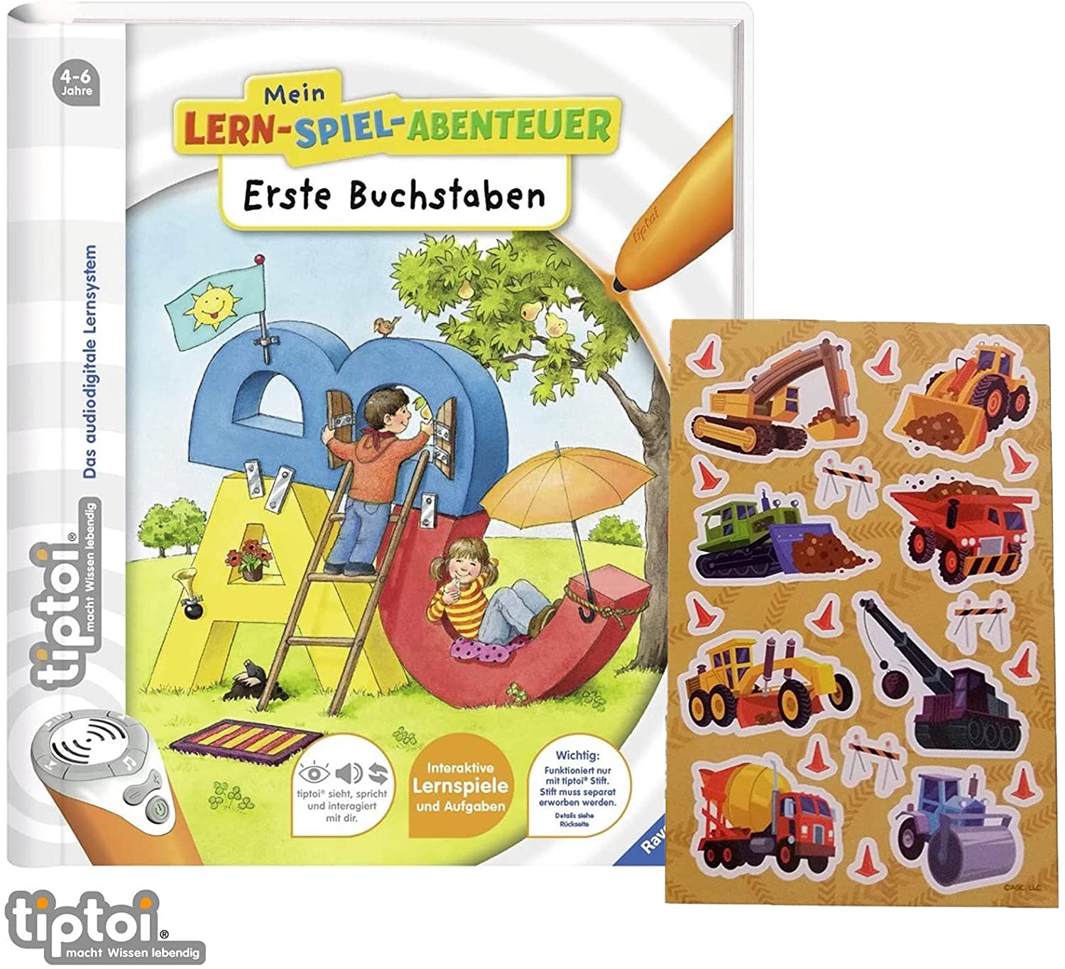 tiptoi Ravensburger Book My Learning Game Adventure First Letters ...