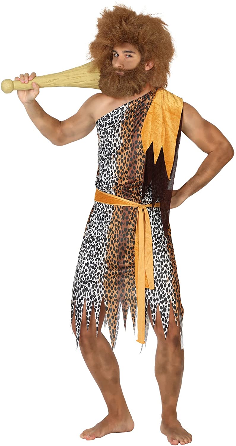 ATOSA 17362 Costume Caveman Man XL Brown-Carnival, 54/56 – TopToy