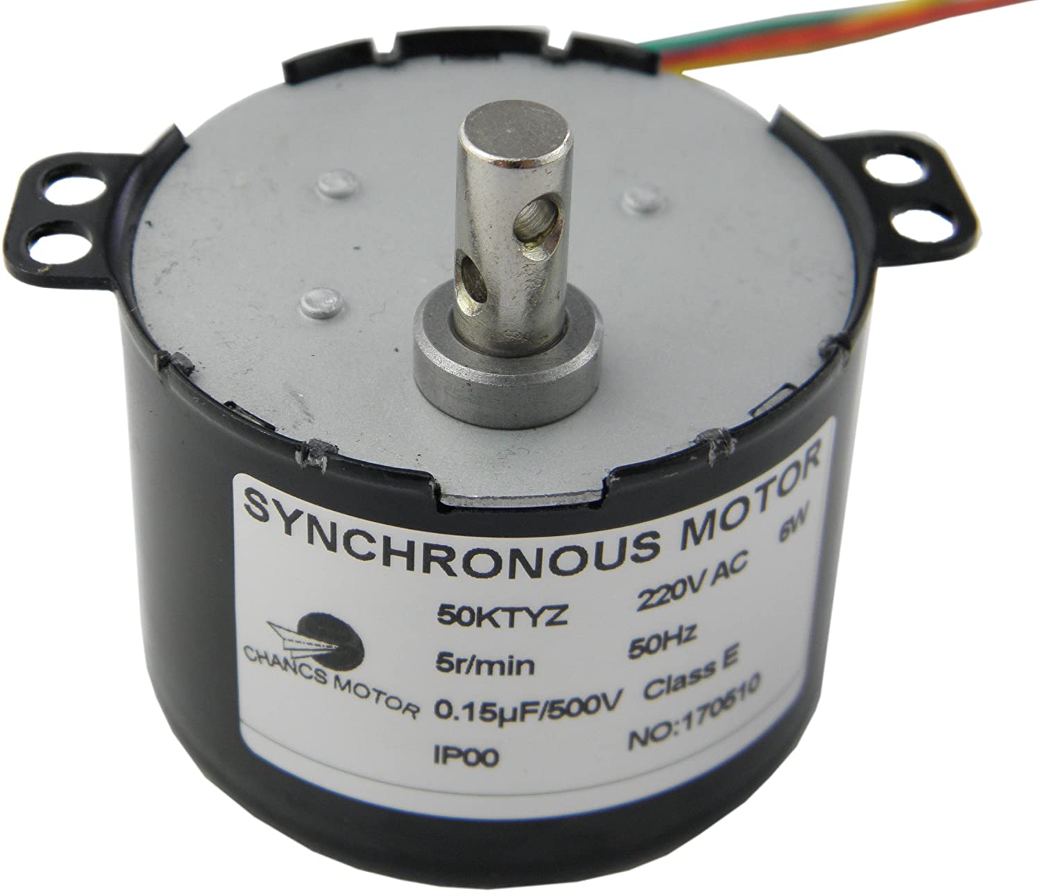 CHANCS Electric Motor 50KTYZ AC 220V Motor 5RPM 6W Synchronous Geared ...