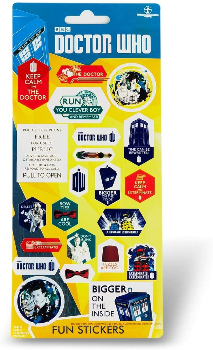 DOCTOR WHO Assorted 22-Piece Sticker Sheet Set – TopToy