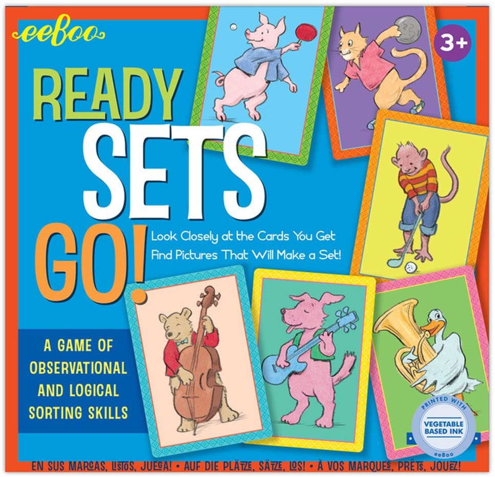 eeBoo Ready Sets Go! Logical Sorting Skills Card Game – TopToy