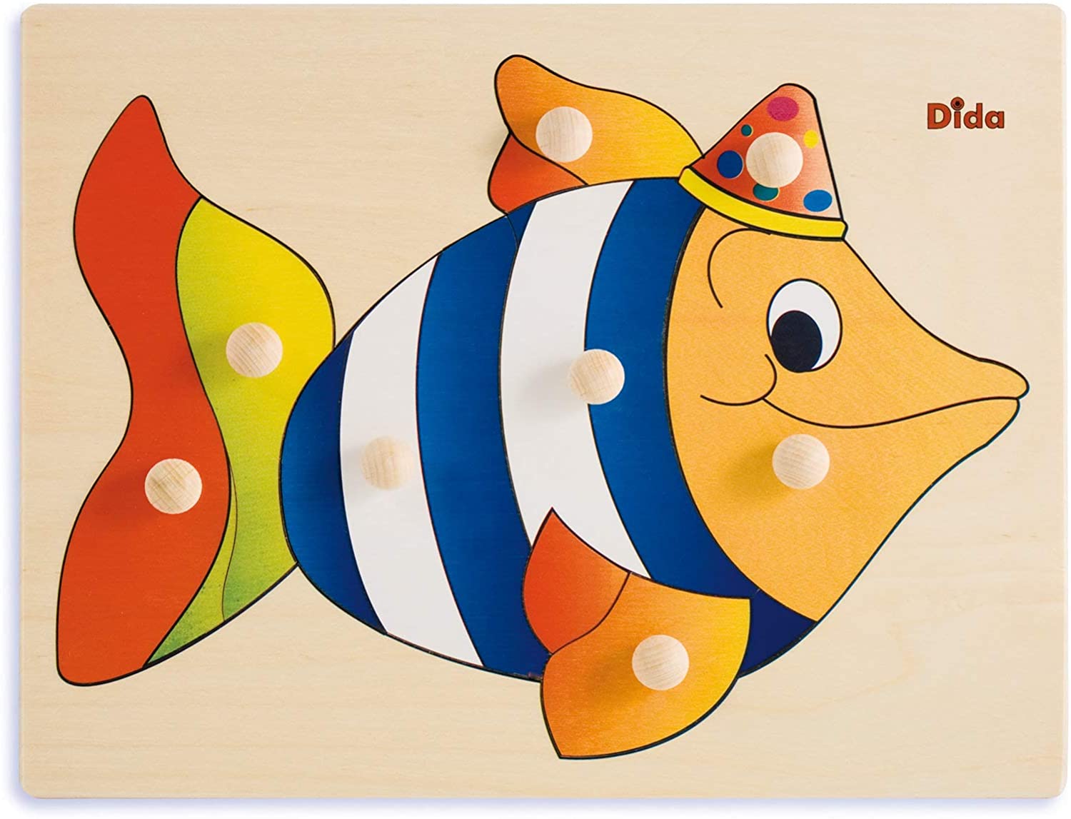 Dida – Puzzle Fish . wooden puzzles for children, interlocking tiles ...