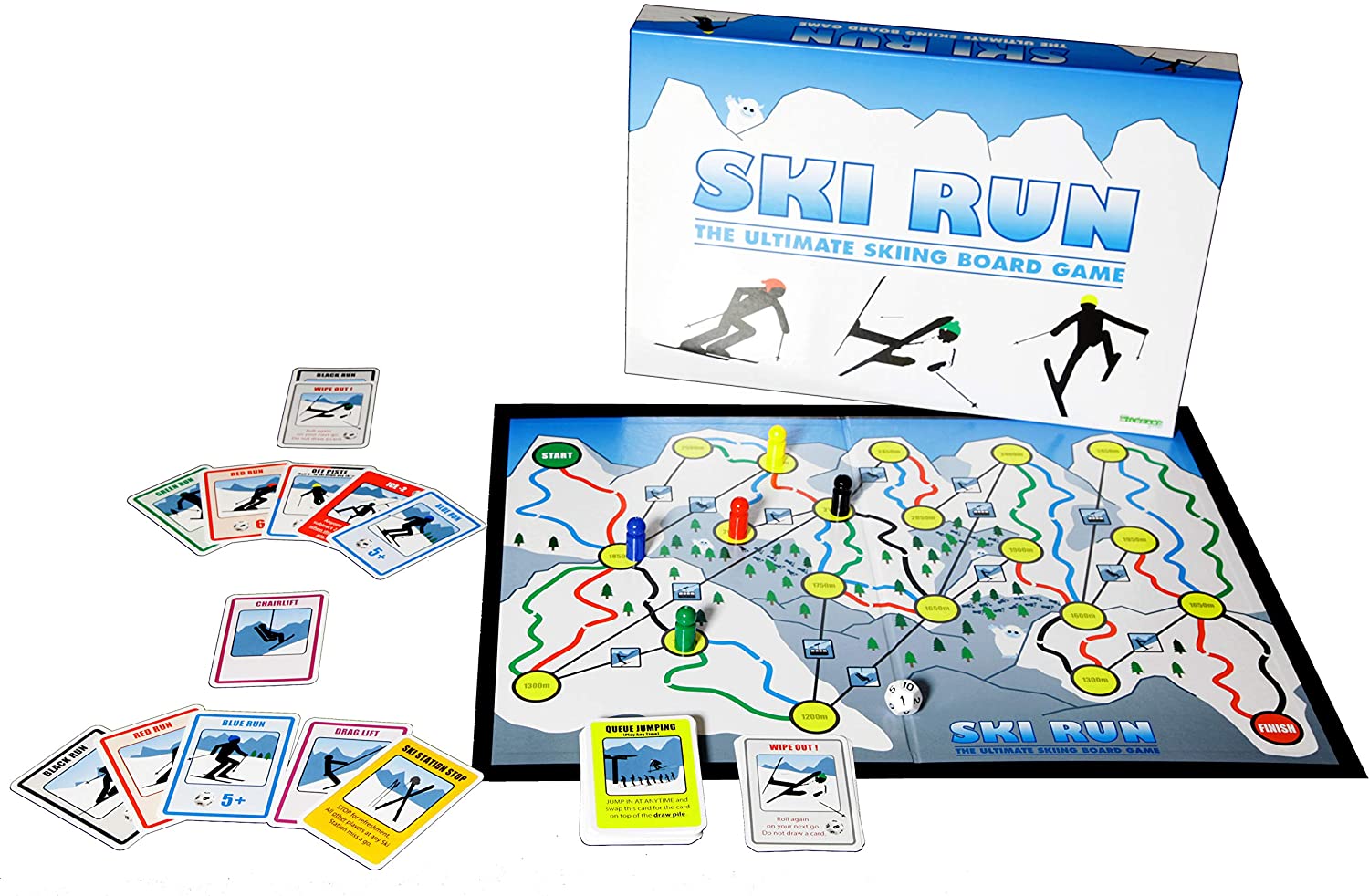 SKI RUN – The Ultimate Skiing Family Board Game for kids, teenagers and ...