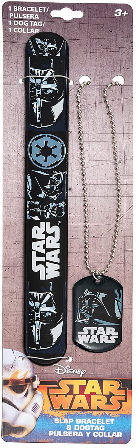 Joy Toy 90087 Star Wars Darth Vader Slap Band and Necklace with Pendant ...
