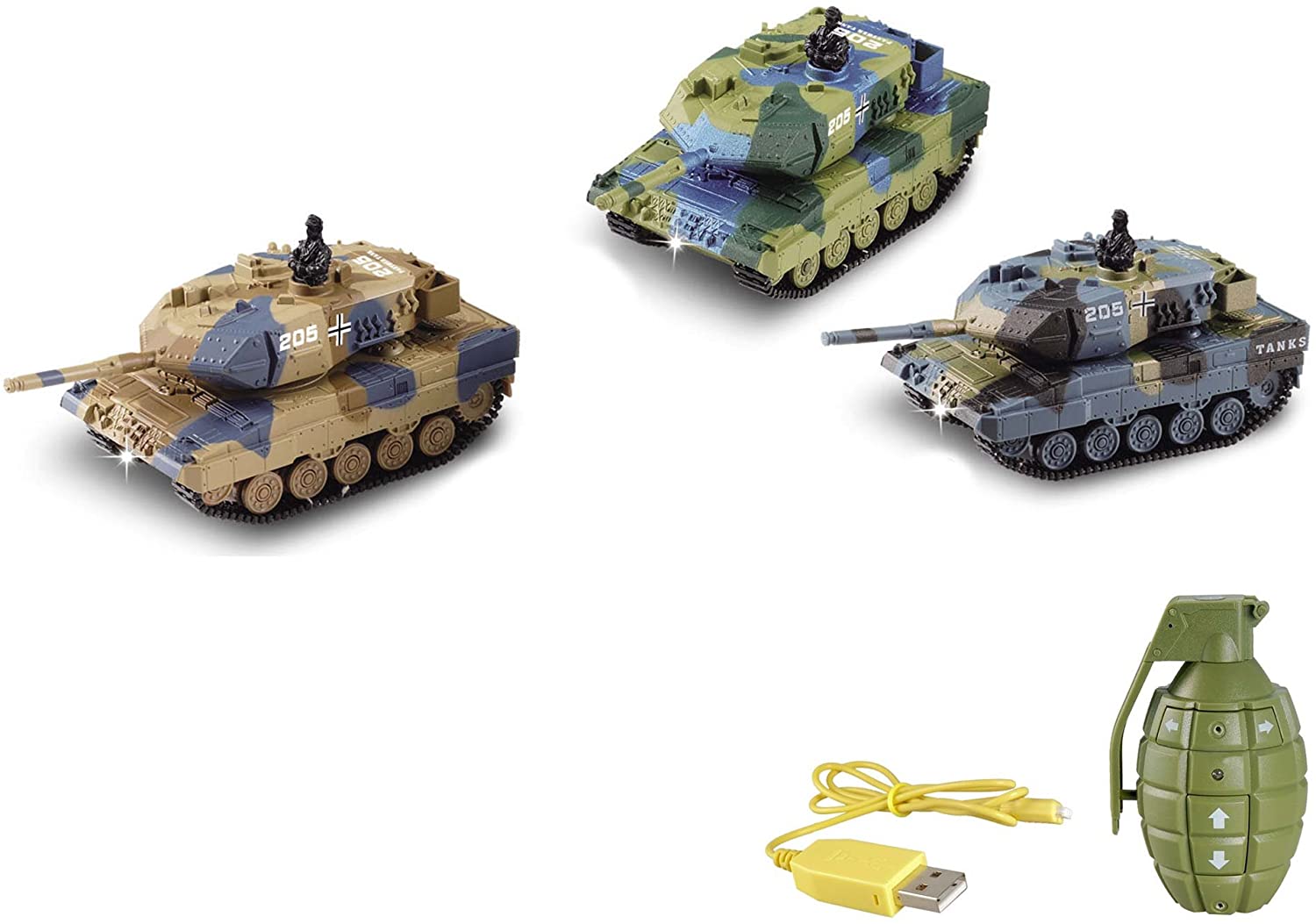 HSP Himoto German Leopard 2A6 – RC Mini Remote Controlled Tank with ...