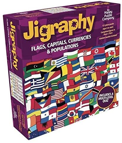 Jigraphy: Flags, Capitals, Currencies & Populations by The Happy Puzzle ...
