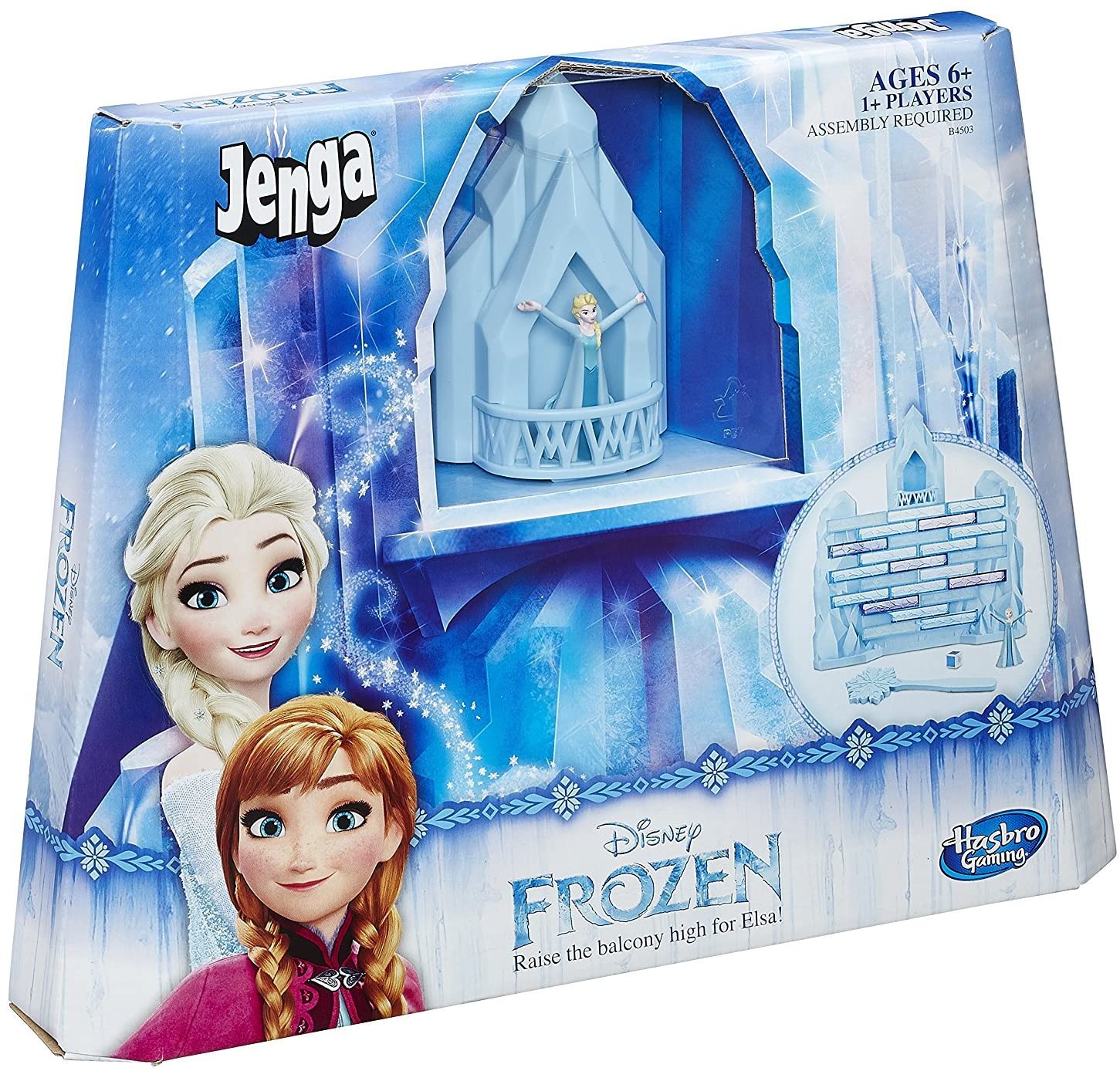 Jenga B4503 Family Game – Disney Frozen Elsa – Raise the Balcony Toy ...