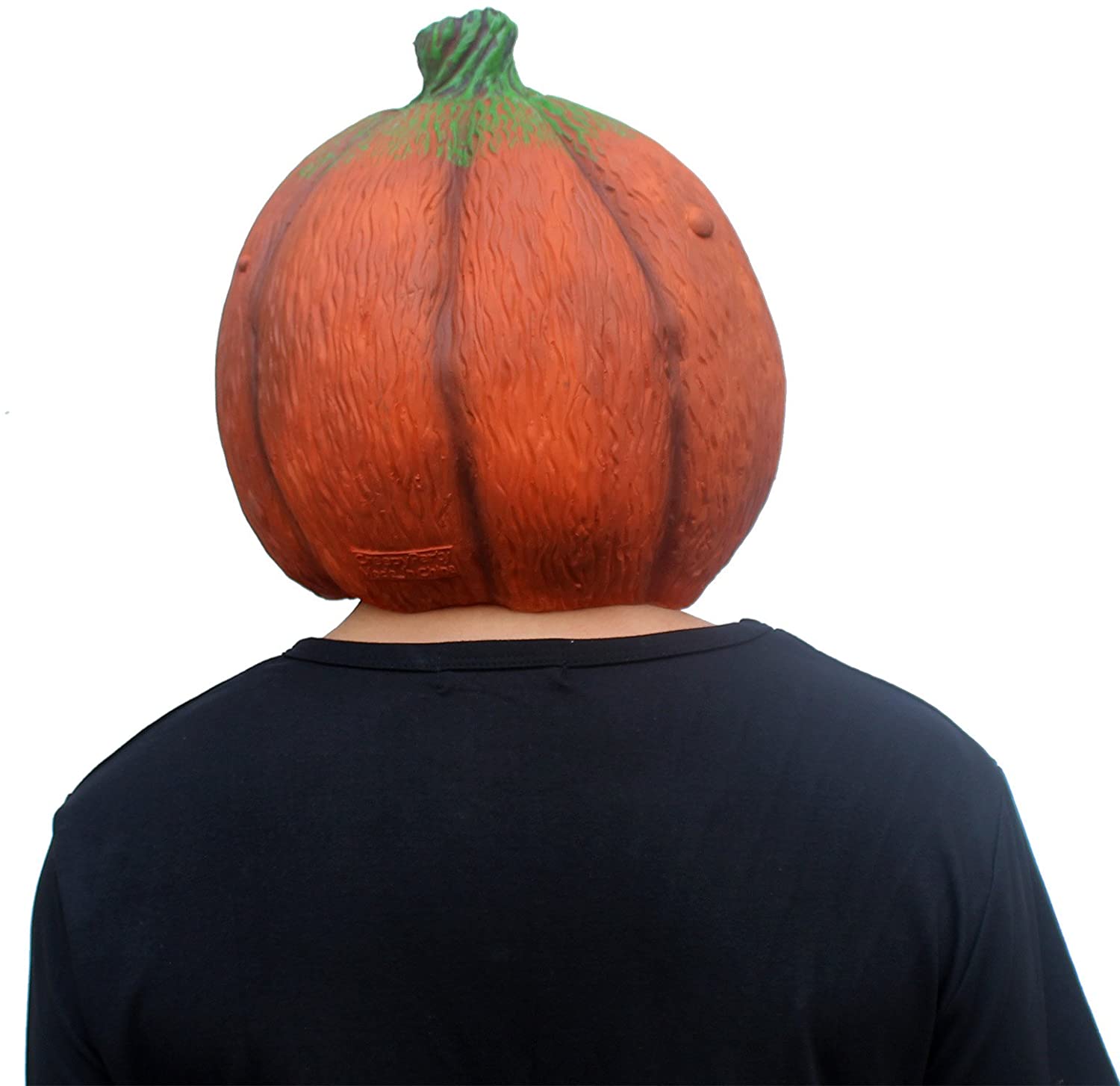 CreepyParty Pumpkin Mask Scary Latex Full Head Mask Fancy Dress ...