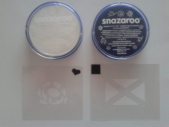 Scotland face painting set inc stencils & face paint 6 Nations rugby ...