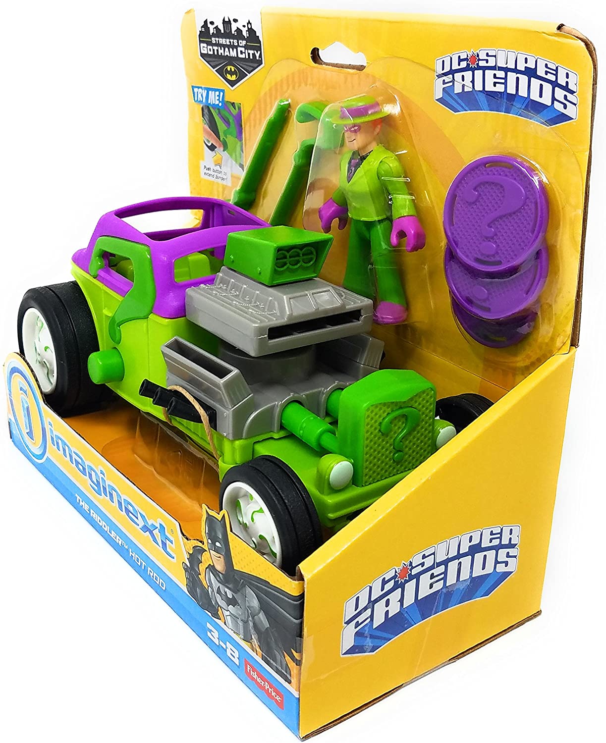 Fisher-Price Imaginext Justice League – The Riddler Hot Rod – TopToy