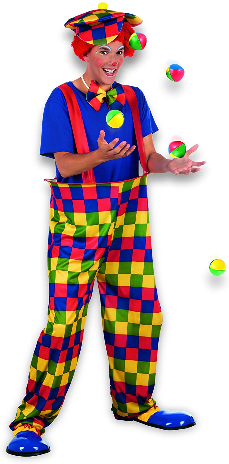 Colourful clown costume for men – TopToy