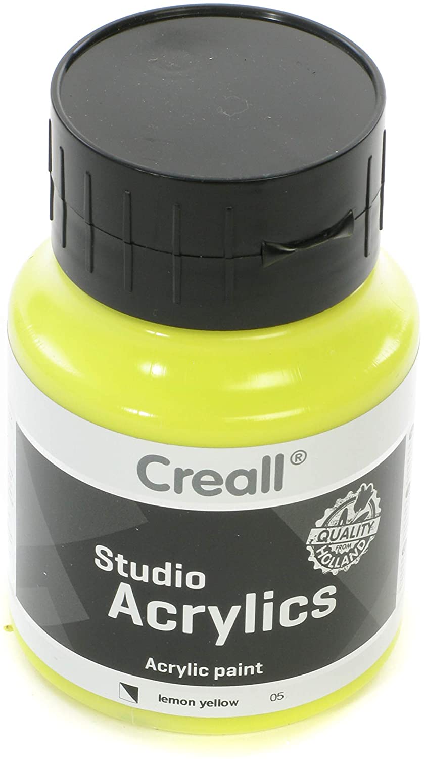 Creall A-05005 Kids’ Tempera & Poster Paint, 05 Lemon Yellow – TopToy