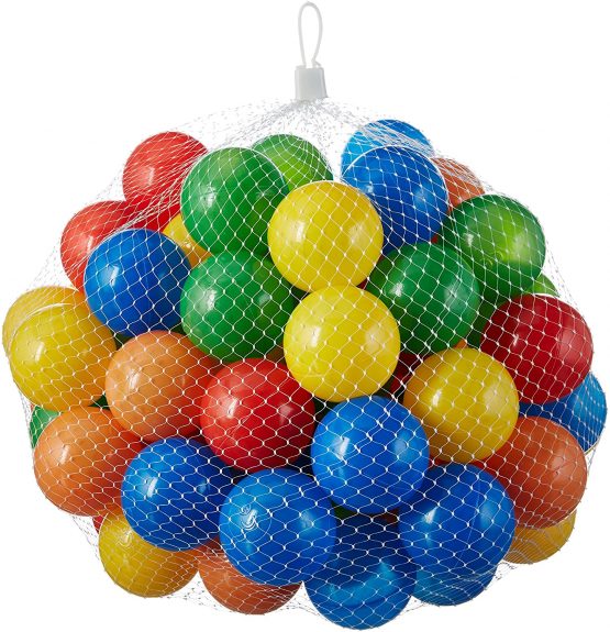 50 – 10000 Colourful Balls for Children, Babies and Pets – 55 mm ...