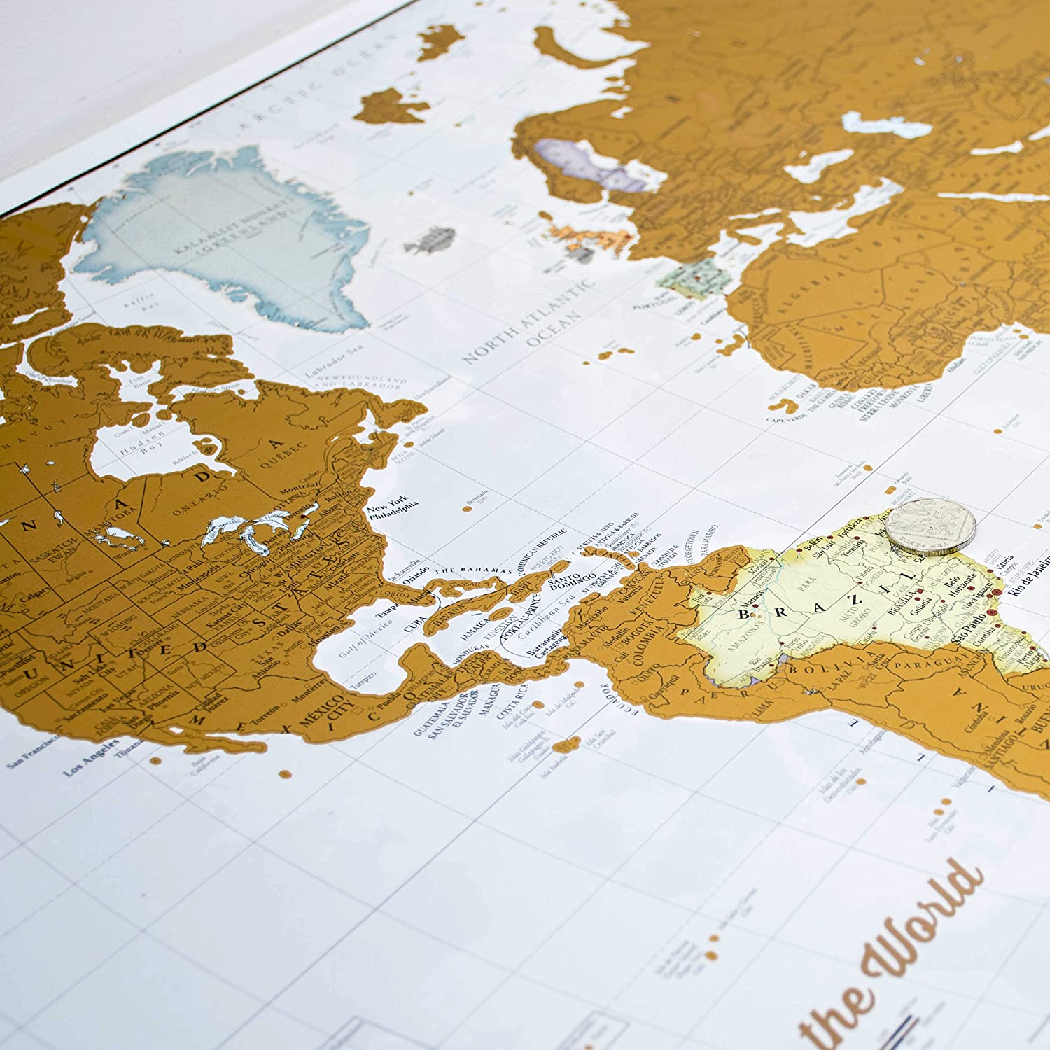 Scratch The World® Travel Map – Scratch Off World Map Poster with Gift ...