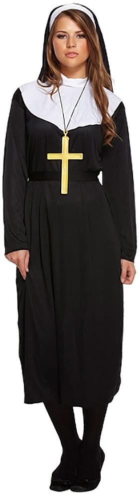 Nun Fancy Dress Costume (Black) – TopToy