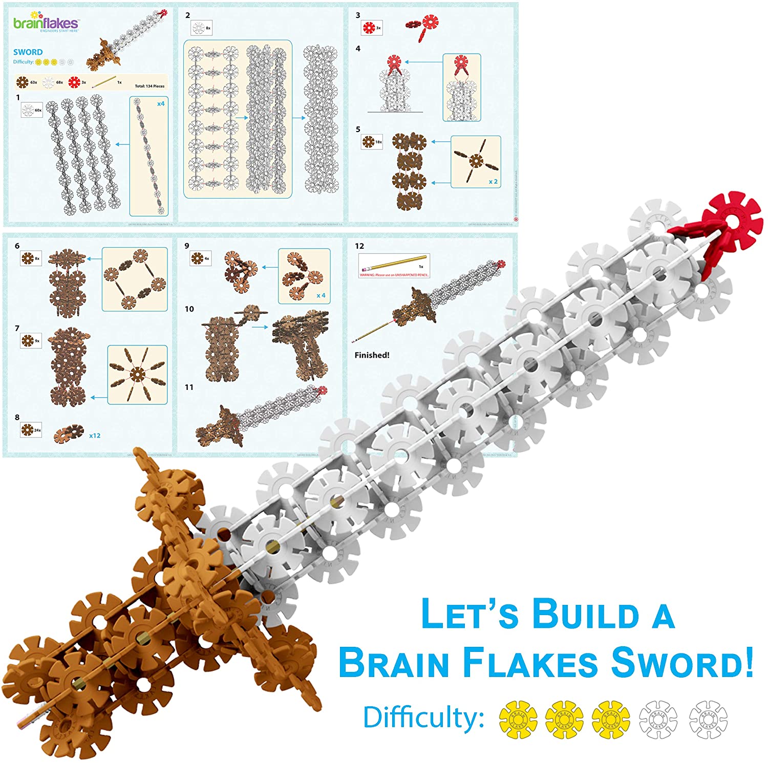 VIAHART Brain Flakes – Educational, Creative Building Toy, Tested for ...