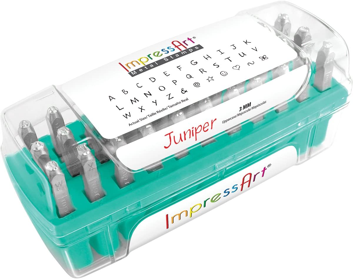 ImpressArt Juniper Uppercase Letter Metal Stamps Set – TopToy