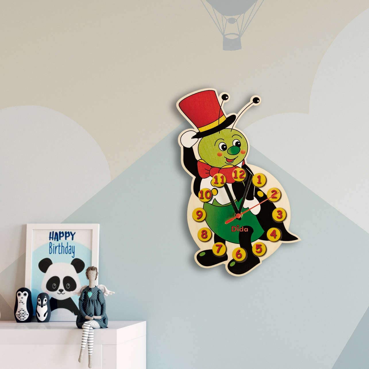 Dida – Kids’ Room Clock – Cricket – TopToy