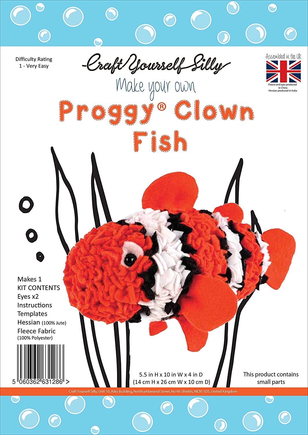 Proggy Mat – Clown Fish Rag Rug Kit – TopToy