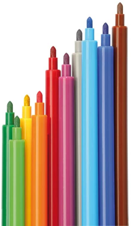 Fibracolor Colorito Pack of 24 Superwashable Fine Tip Markers – TopToy